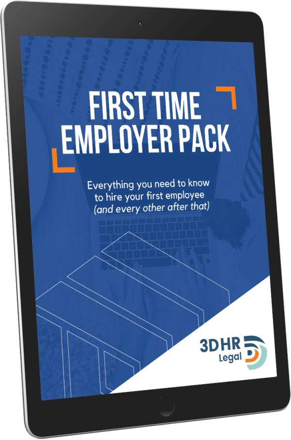 First Time Employer Pack - 3D HR Legal